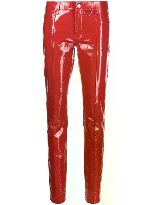 Zadig&Voltaire Peko Skinny Vinyl Trousers - Red