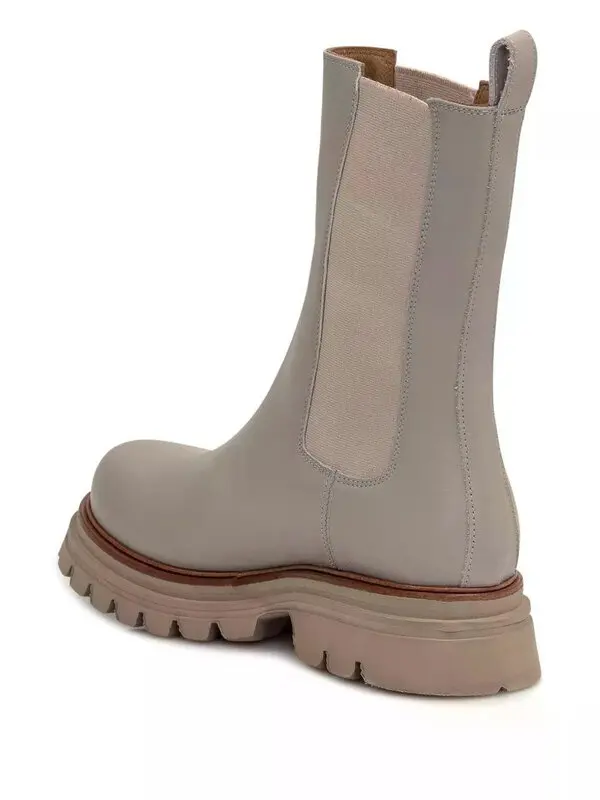 ENNEQUADRO Leather Chelsea Boots
