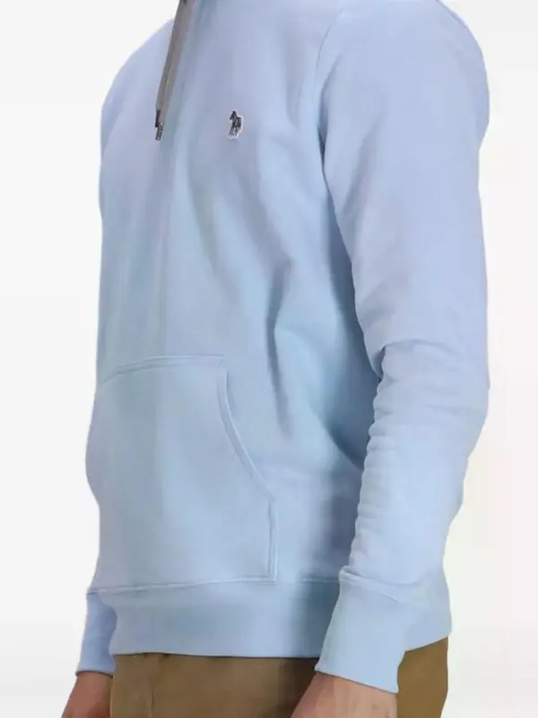 Paul Smith Logo-embroidered Hoodie - Blue