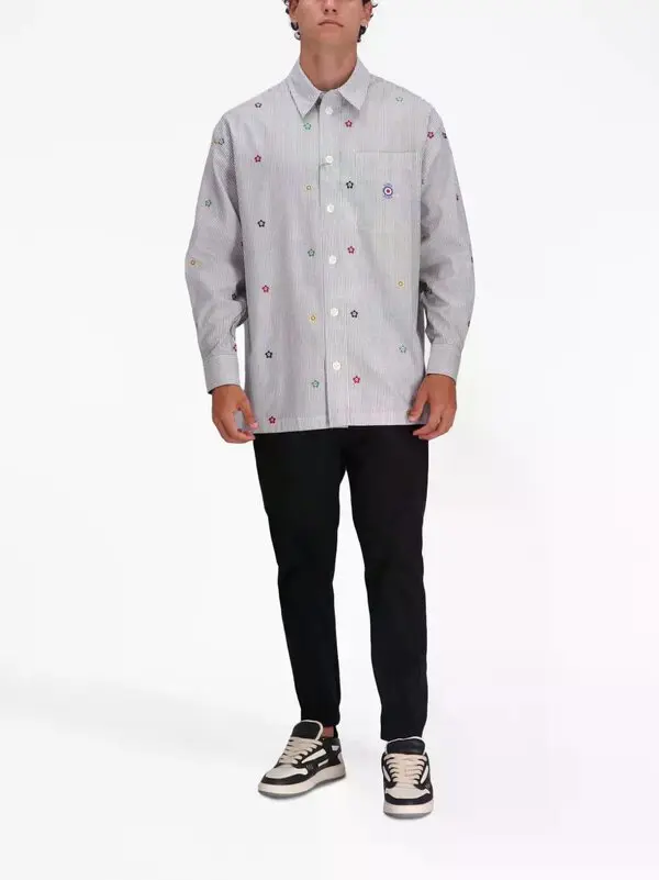Kenzo Flower-print Cotton Shirt