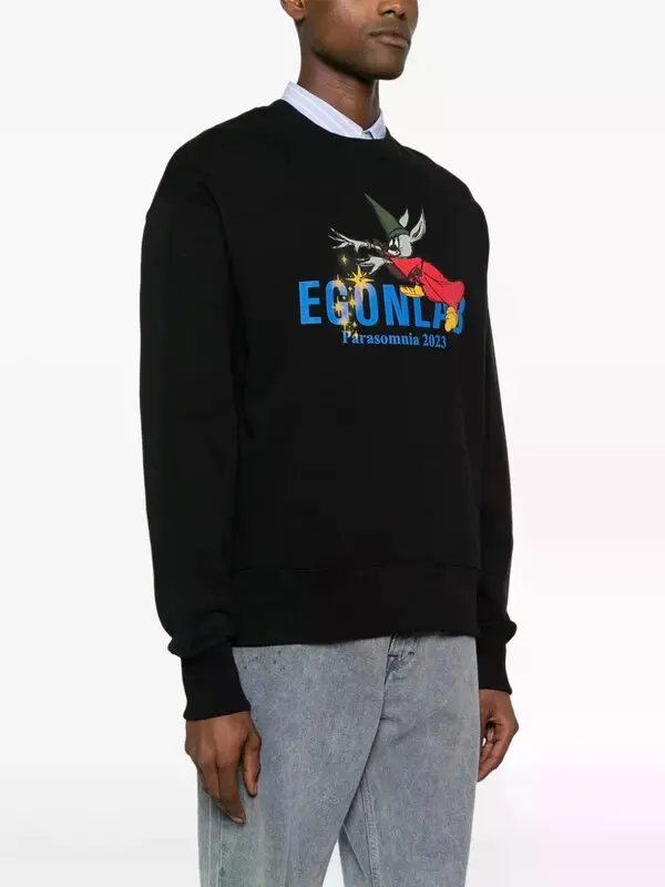 EGONLAB Logo-print Cotton Sweatshirt