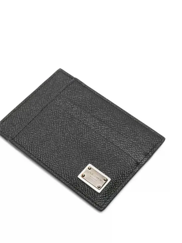 Dolce & Gabbana Dauphine-print Leather Card Holder