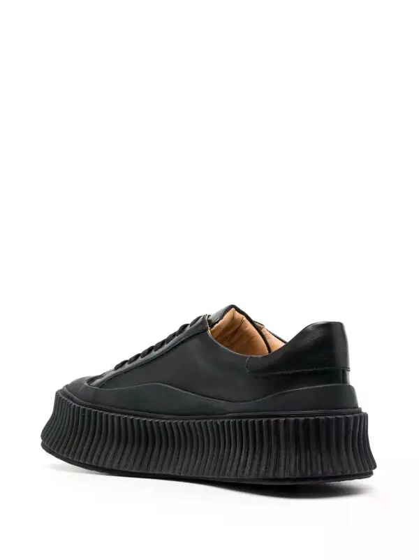 JIL SANDER Low-top Sneakers With Chunky Rubber Sole - Black
