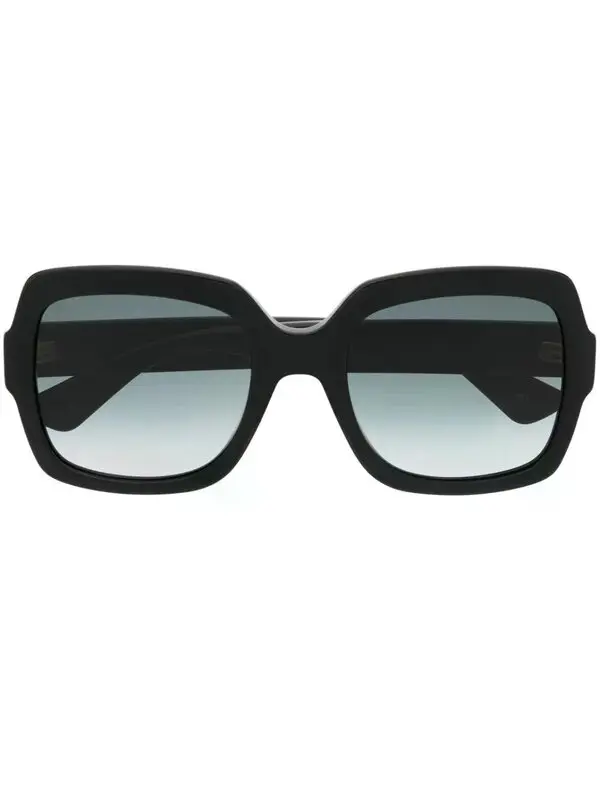 Gucci Oversize Frame Sunglasses - Black