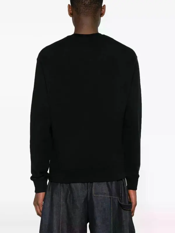 Maison Kitsuné Logo-embroidered Cotton Sweatshirt
