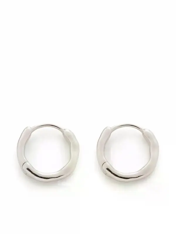 Monica Vinader Siren Muse Huggie Earrings - Silver