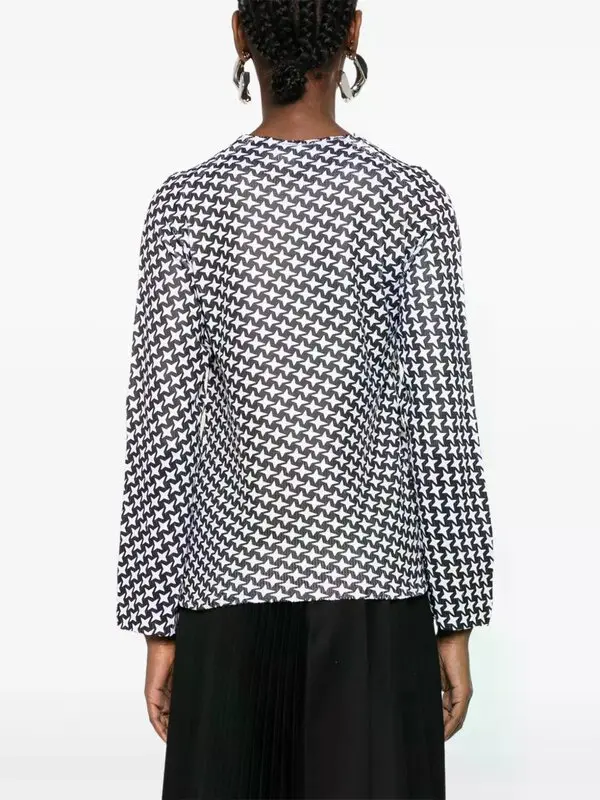 Comme Des Garçons Star-print Knitted T-shirt