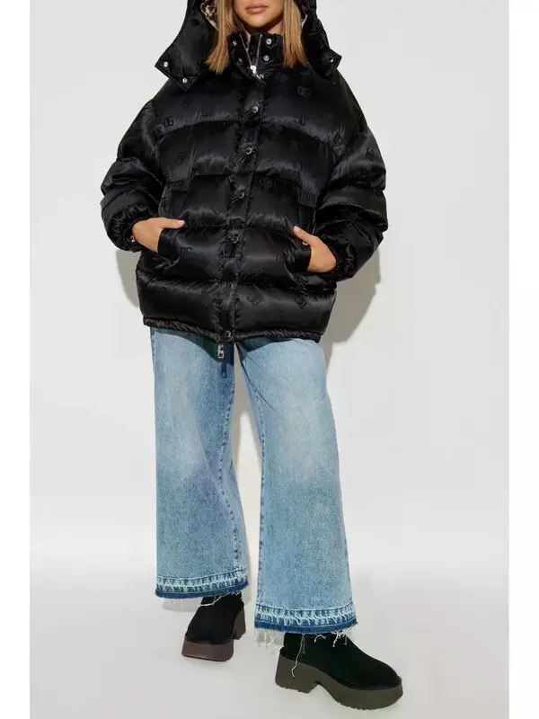 Dolce & Gabbana All-over Logo Print Down Jacket