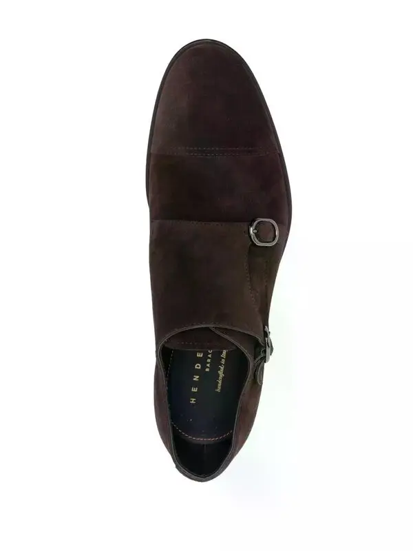 HENDERSON BARACCO Buckled Monk Shoes - Brown