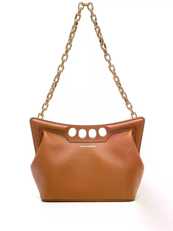 Alexander McQueen The Peak Small Shoulder Bag - Brown