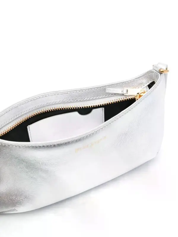 Palm Angels Giorgina Metallic Shoulder Bag - Silver