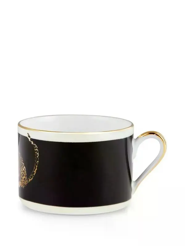Dolce & Gabbana Leopard-print Porcelain Tea Set - Black