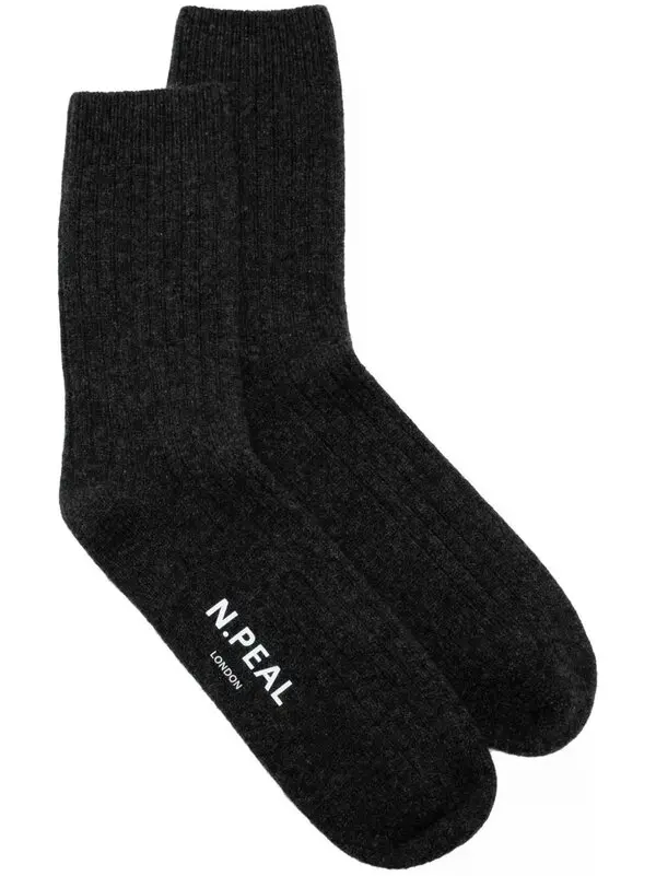 N.peal Rib House Socks