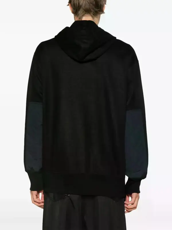 Junya Watanabe Ripstop-panel Cotton Hoodie