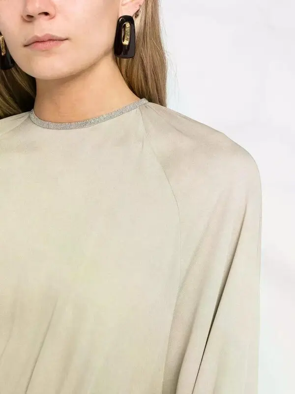 Fabiana Filippi Gathered Waist Mini Dress - Grey