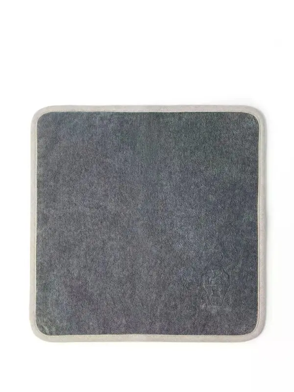 Brunello Cucinelli Logo-embroidered Towel - Grey
