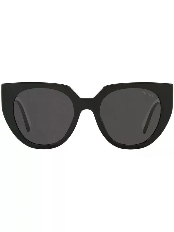 Prada Ww Bicolour Cateye Sunglasses - Black