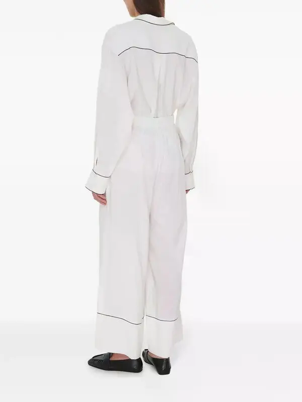 A.M.G. Piped-trim Trousers