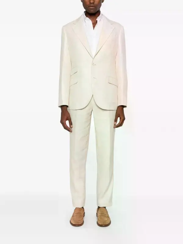 Brunello Cucinelli Single-breasted Linen-blend Suit