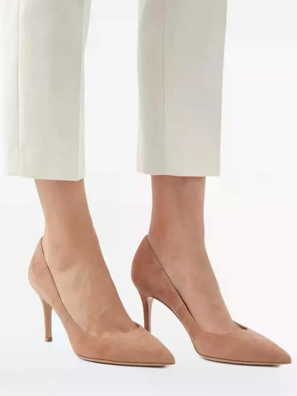 GIANVITO ROSSI 70mm Suede Pumps - Neutrals