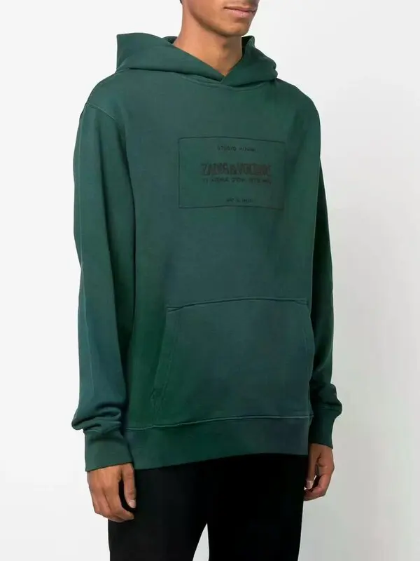Zadig&Voltaire Logo Print Cotton Hoodie