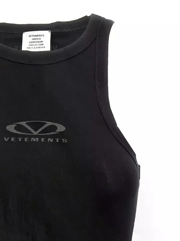 Vetements Logo-print Sleeveless Tank Top