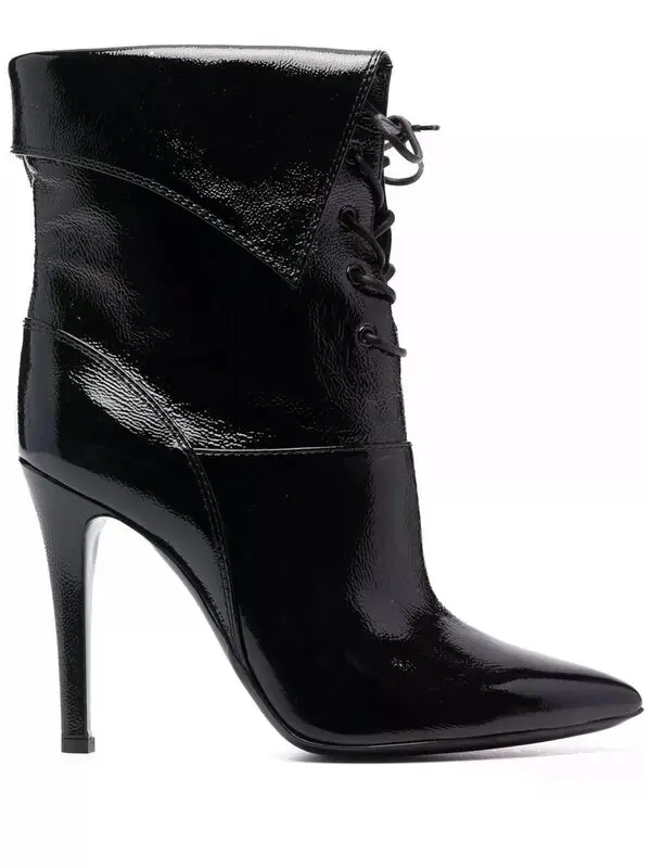 Philosophy Di Lorenzo Serafini Lace-up Pointed-toe Boots - Black