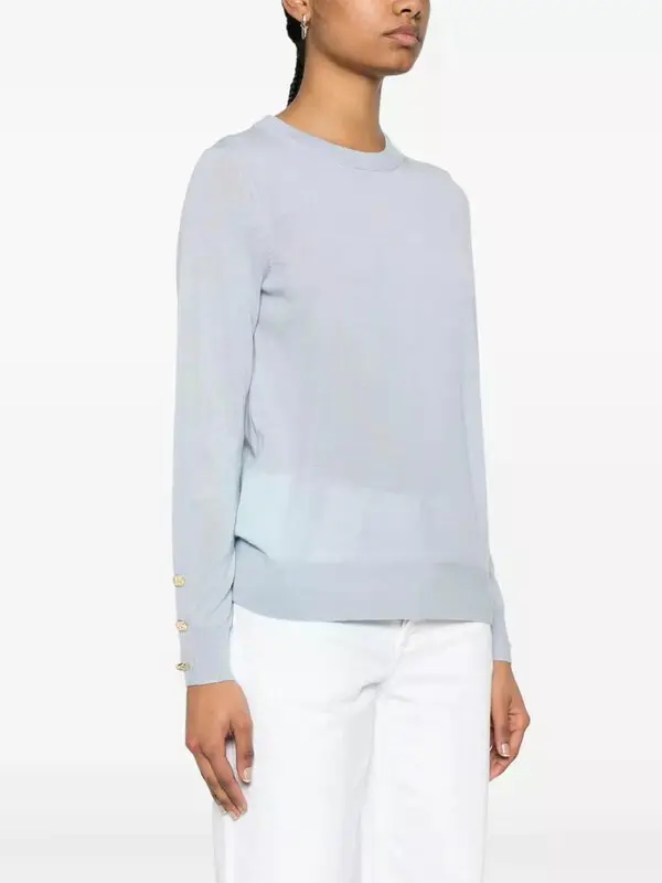 Michael Kors Fine-knit Merino Wool Jumper - Blue