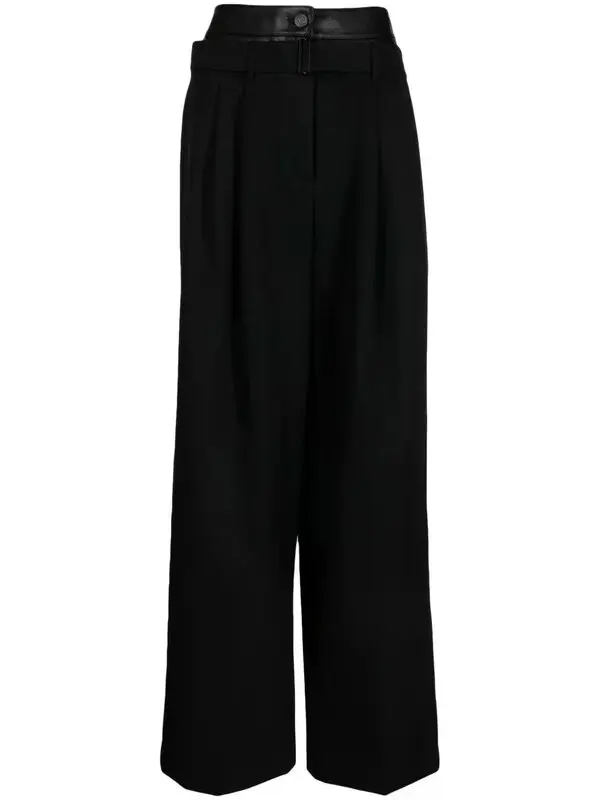 JUUN.J Double-layer Wide-leg Wool Trousers