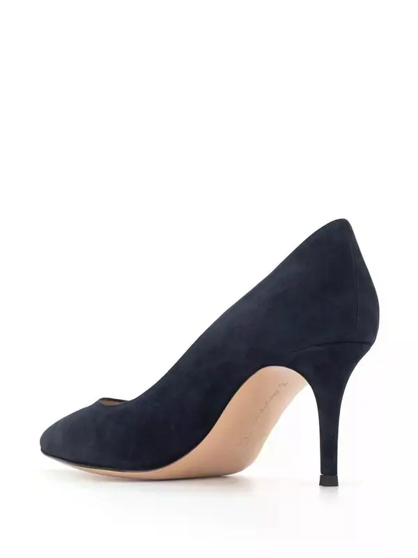 GIANVITO ROSSI 70mm Pointed-toe Pumps - Blue