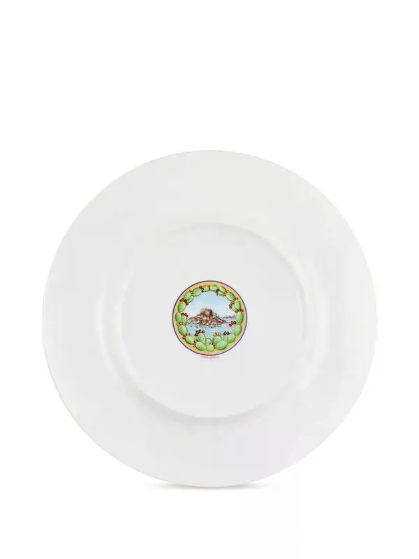 Dolce & Gabbana 2 Piece Fine Porcelain Dessert Plate Set