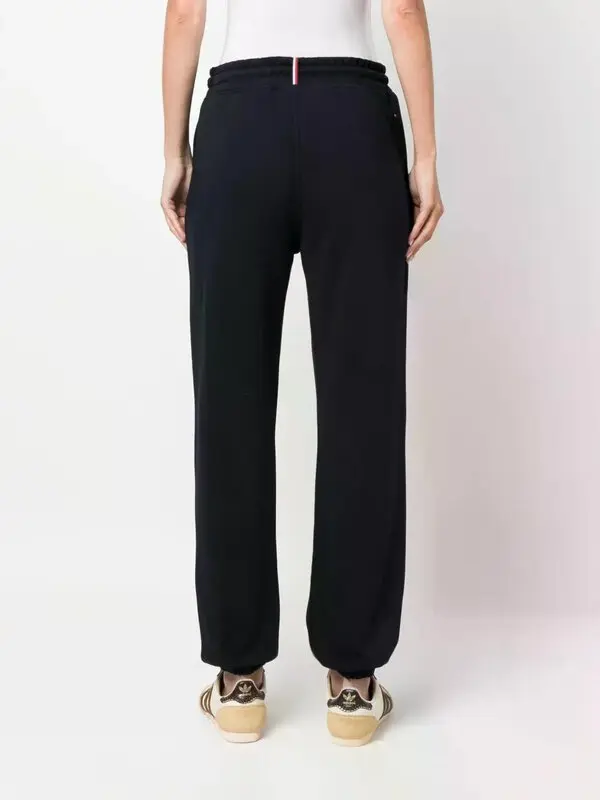 Tommy Hilfiger Monogram-embroidered Cotton Track Pants