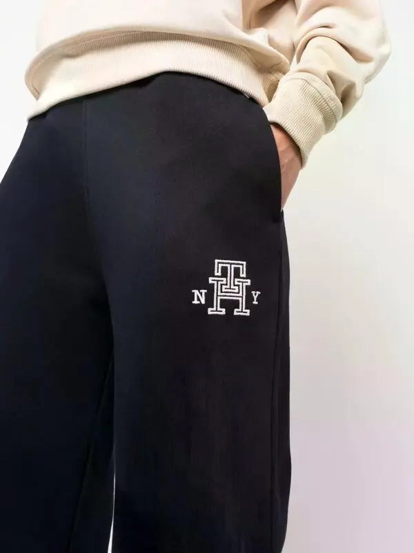 Tommy Hilfiger Monogram-embroidered Cotton Track Pants