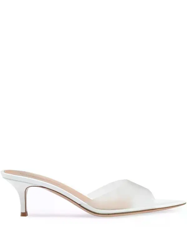 GIANVITO ROSSI Elle Open-toe Mules - White