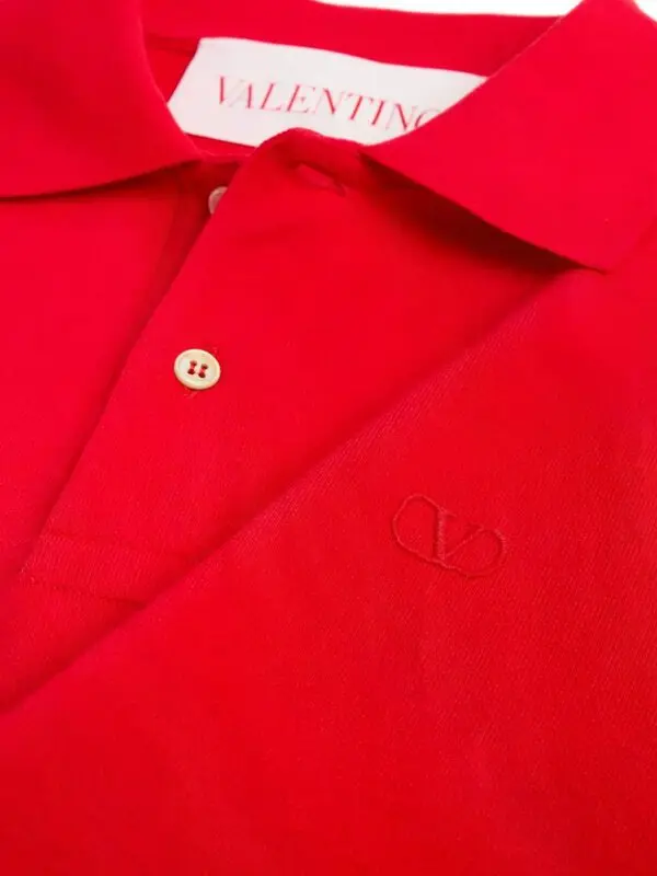 Valentino Garavani Vlogo-embroidered Polo Shirt