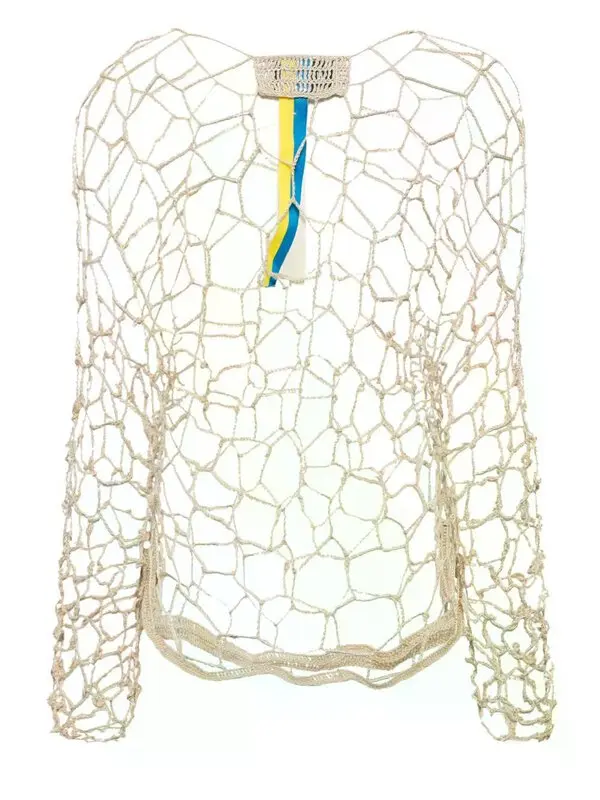 LITKOVSKA Round-neck Net Jumper
