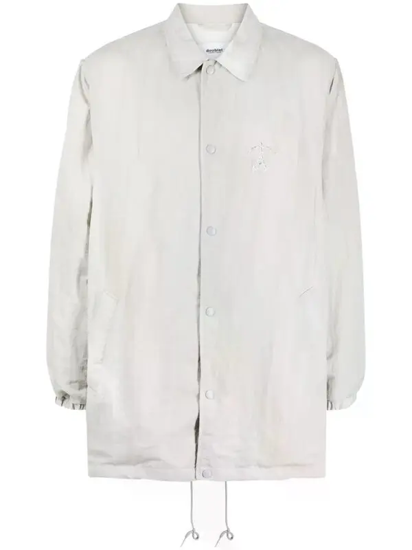 DOUBLET Logo Embroidered Shirt Jacket
