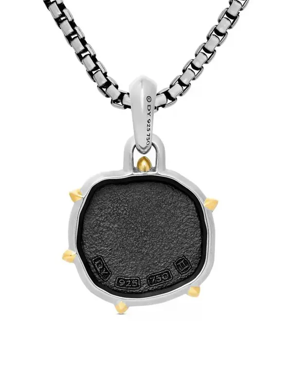 David Yurman 18kt Yellow Gold And Sterling Gemini Amulet