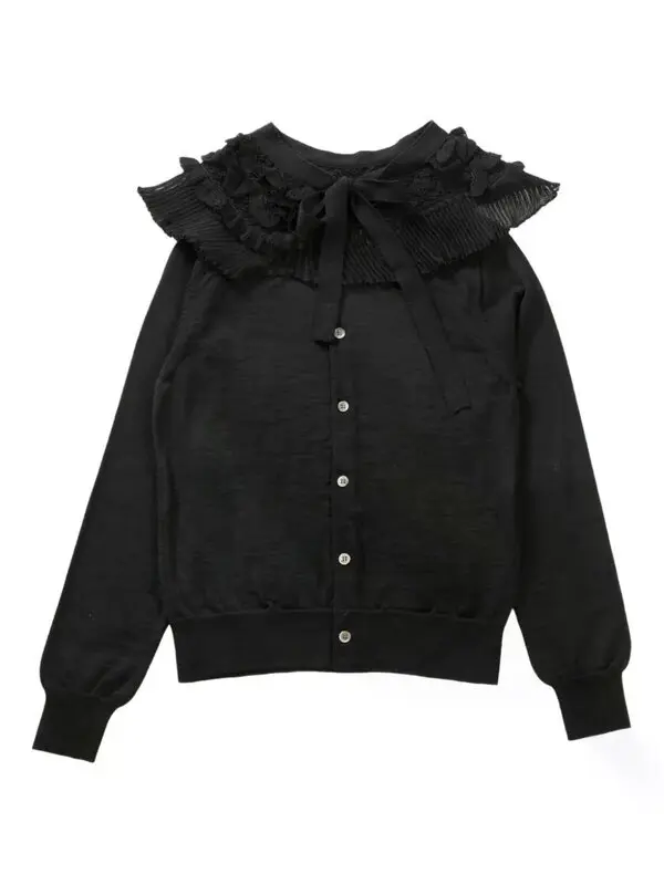 Comme Des Garçons Wool Cardigan - Black