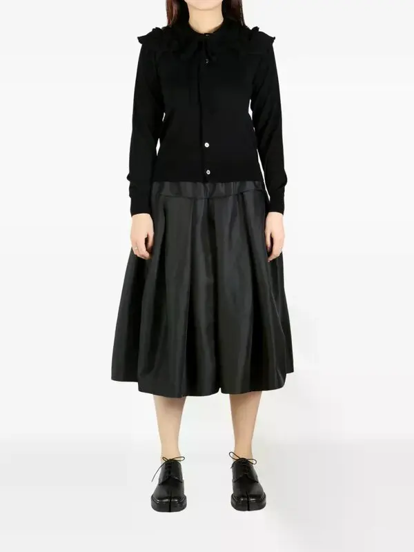 Comme Des Garçons Wool Cardigan - Black