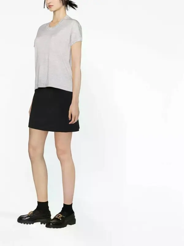 BARRIE Short-sleeve Cashmere Top
