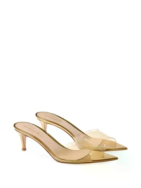 GIANVITO ROSSI Elle Slip-on Sandals - Gold