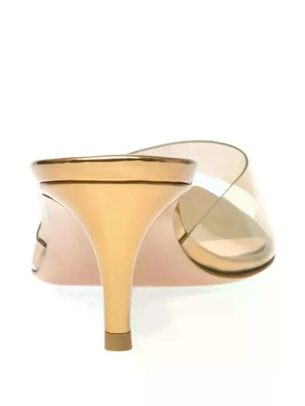 GIANVITO ROSSI Elle Slip-on Sandals - Gold