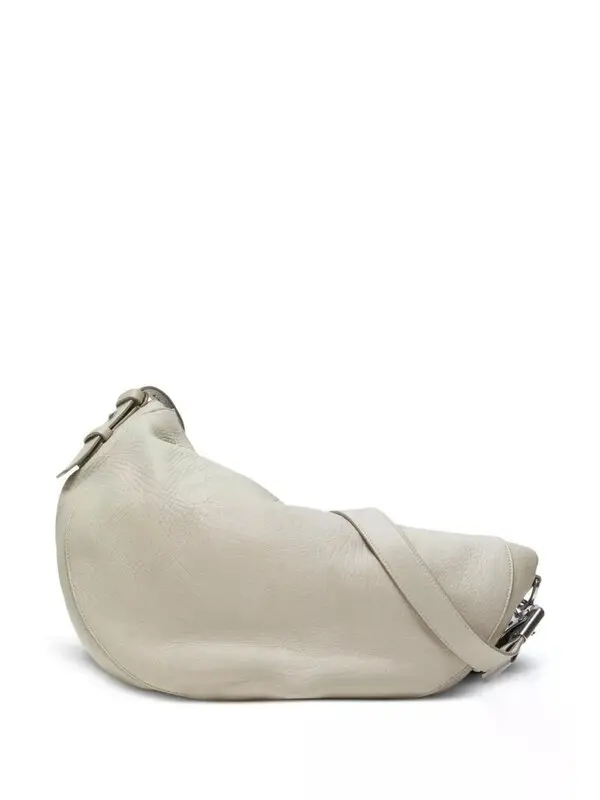 Burberry Knight Leather Shoulder Bag - Grey