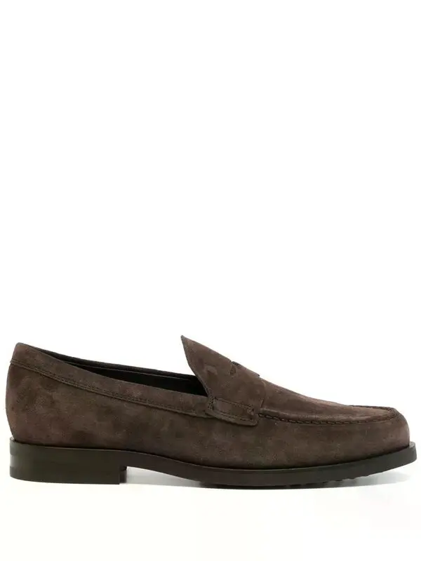 TOD'S Suede Penny Loafers