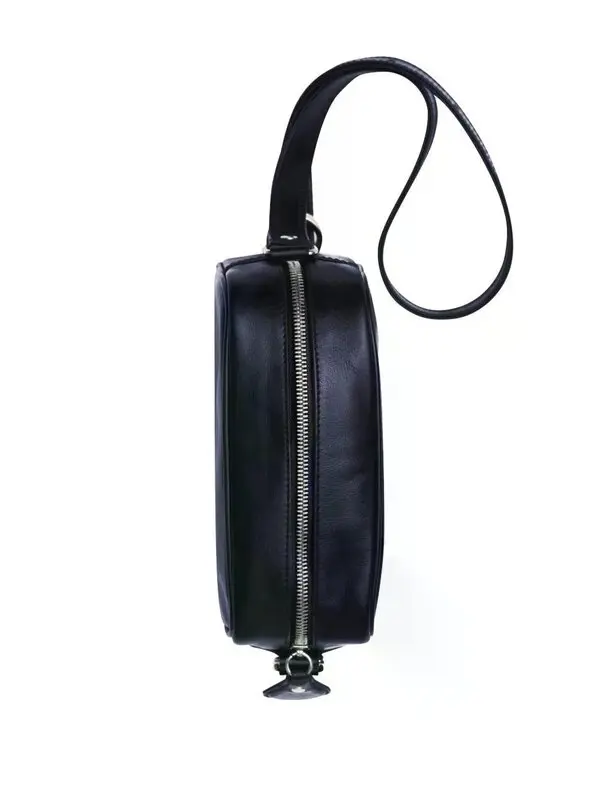 COURREGES Re-edition Leather Camera Bag - Blue