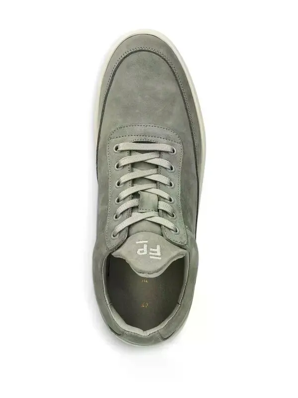 Filling Pieces Leather Lace-up Sneakers - Grey