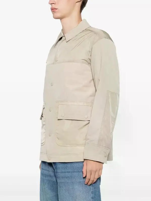 Aspesi Padded Nylon Jacket With Panelled Design