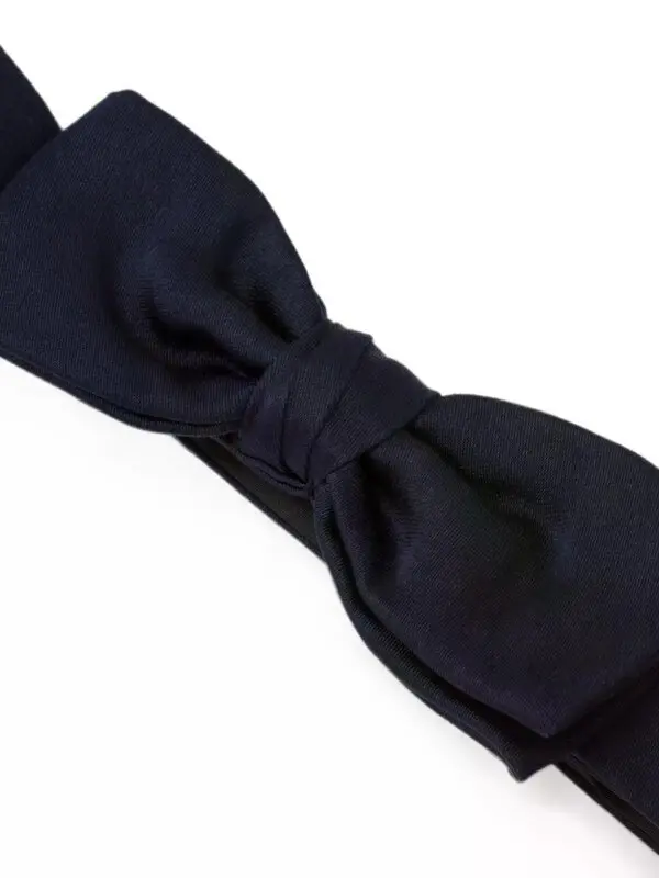 Prada Satin Bow Tie - Blue