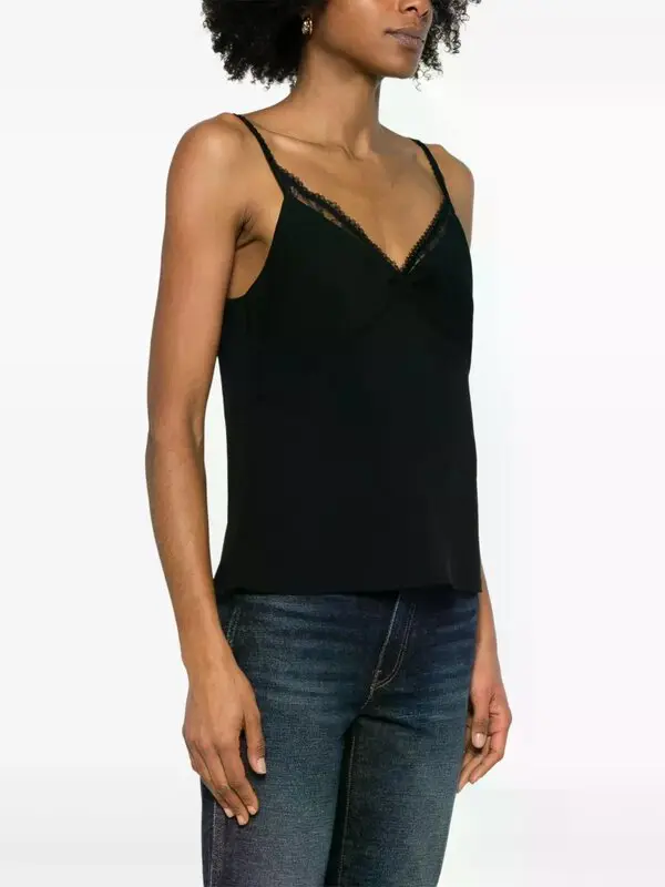 Vince Lace Trim V-neck Camisole